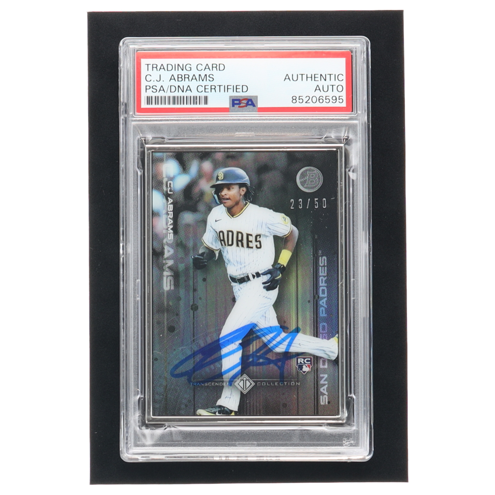 CJ Abrams 2022 Bowman Transcendent Photo Variations #12 RC #23/50 (PSA ...
