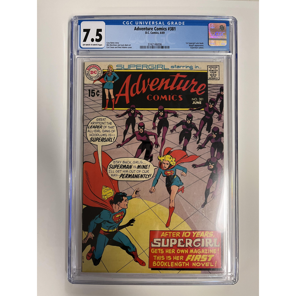 1969 "Adventure Comics" Issue #381 DC Comics Book (CGC 7.5) | Pristine ...