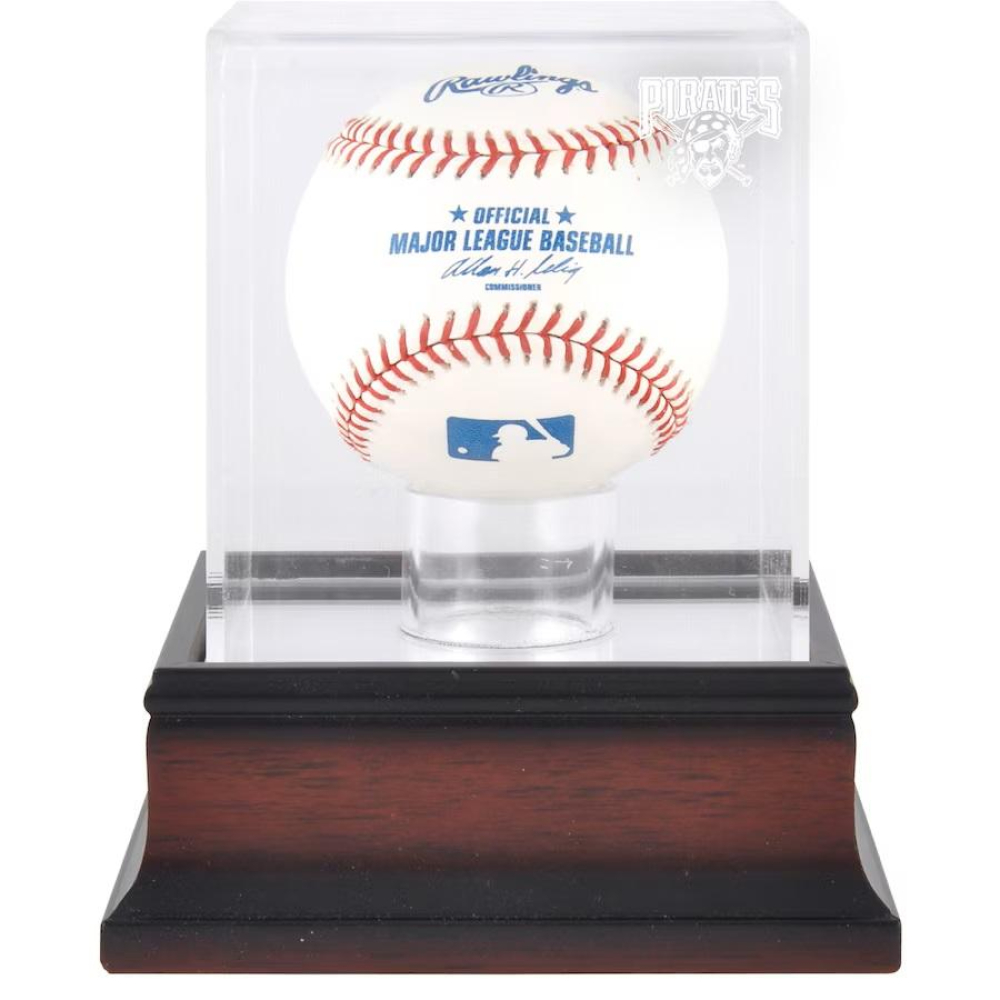 Pirates Logo Mahogany Base Display Case | Pristine Auction