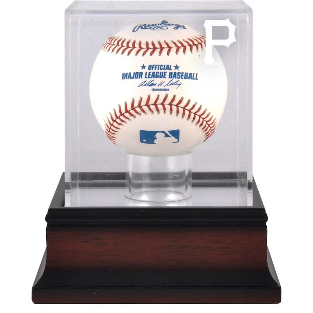 Pirates Logo Mahogany Base Display Case | Pristine Auction