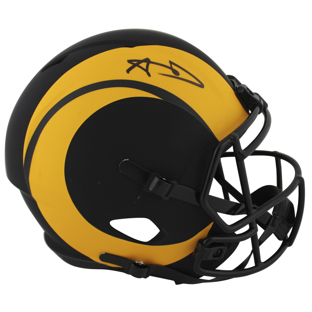 Aaron Donald Signed Rams Full-Size Eclipse Alternate Speed Helmet ...