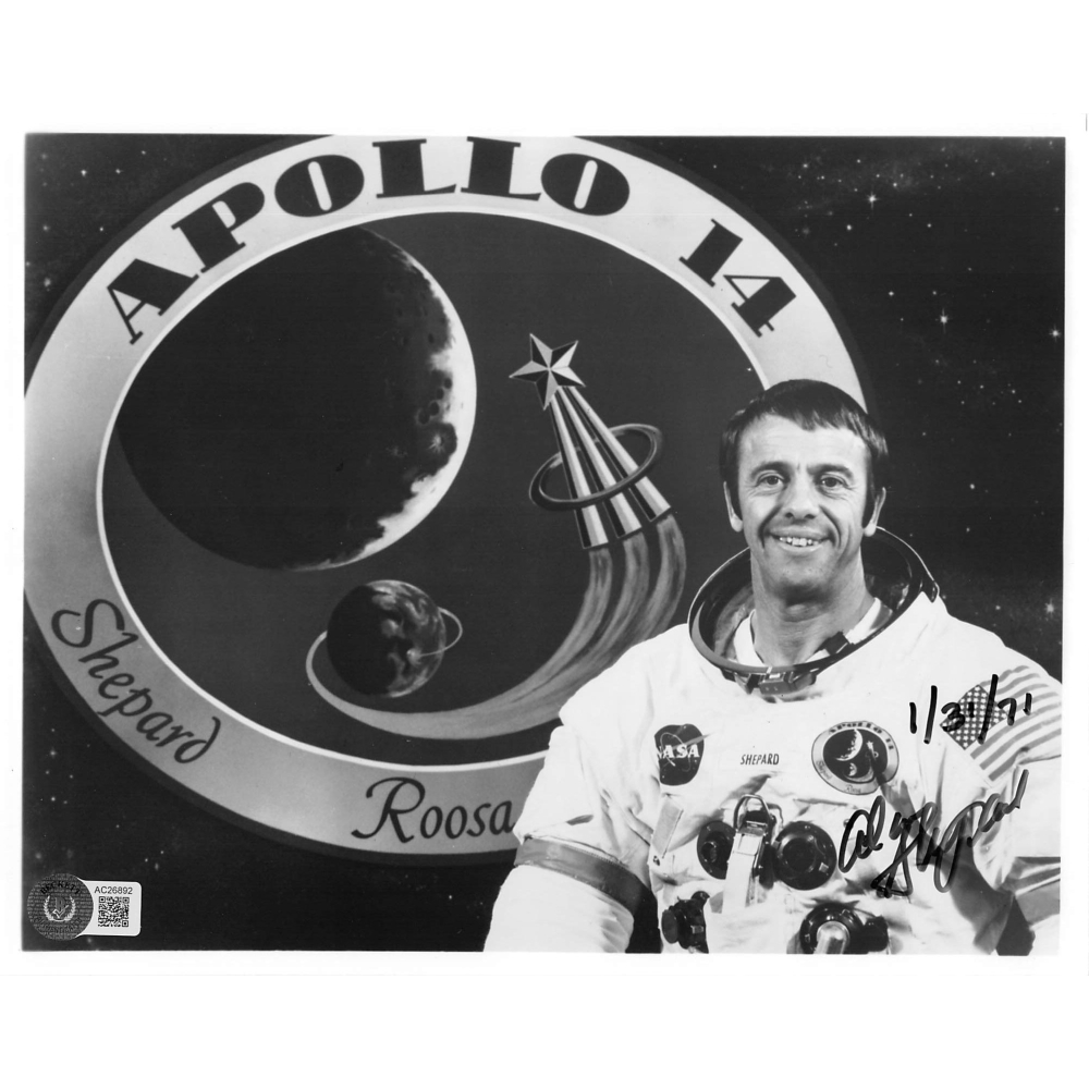 Alan Shepard Signed Apollo 14 8x10 Photo (Beckett) | Pristine Auction