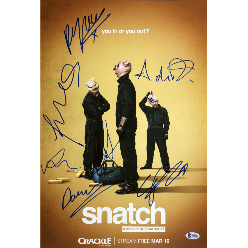 "Snatch" 12x18 Movie Poster Cast-Signed By (7) with Rupert Grint, Alex ...