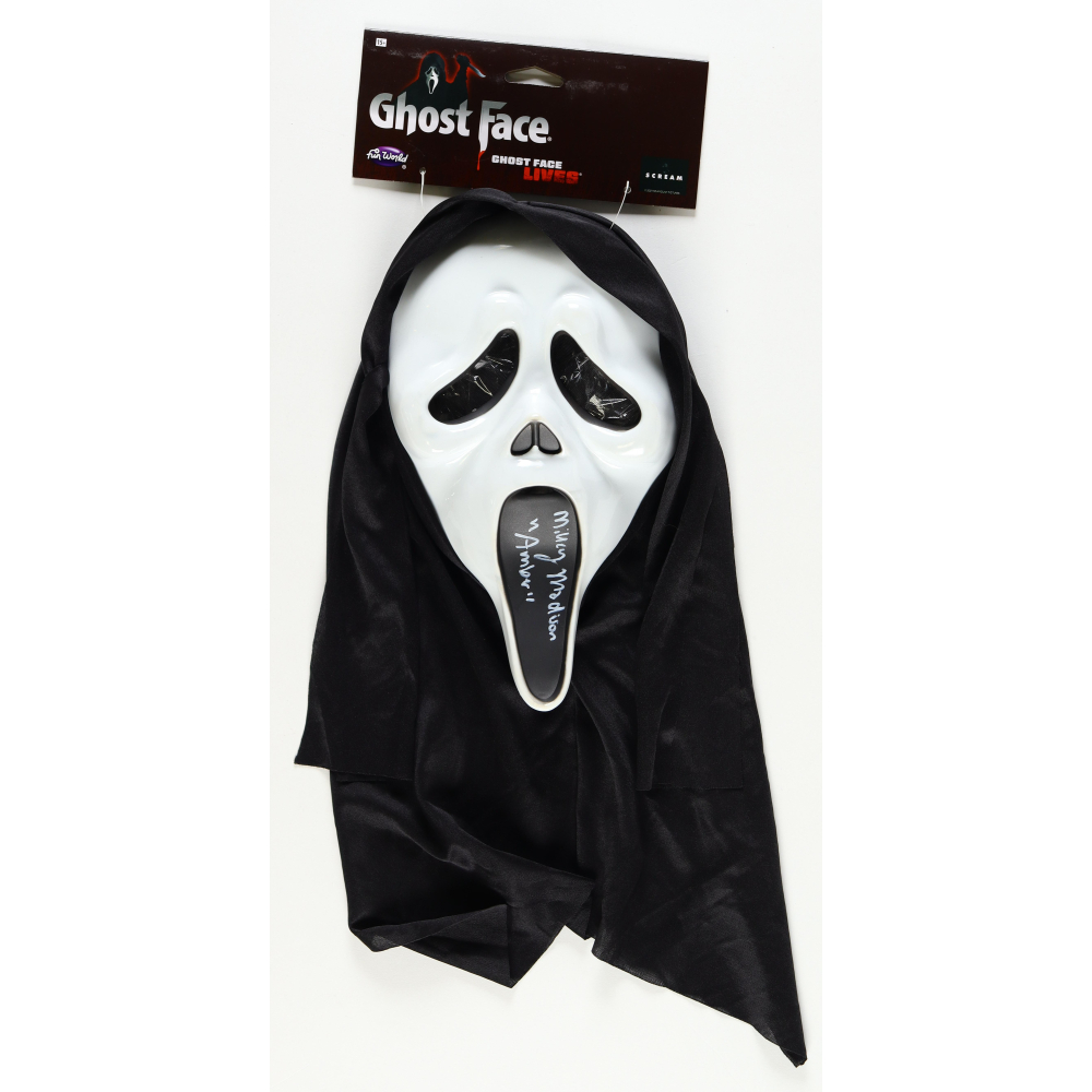 Mikey Madison Signed "Scream" Ghostface Mask Inscribed "Amber" (Beckett ...