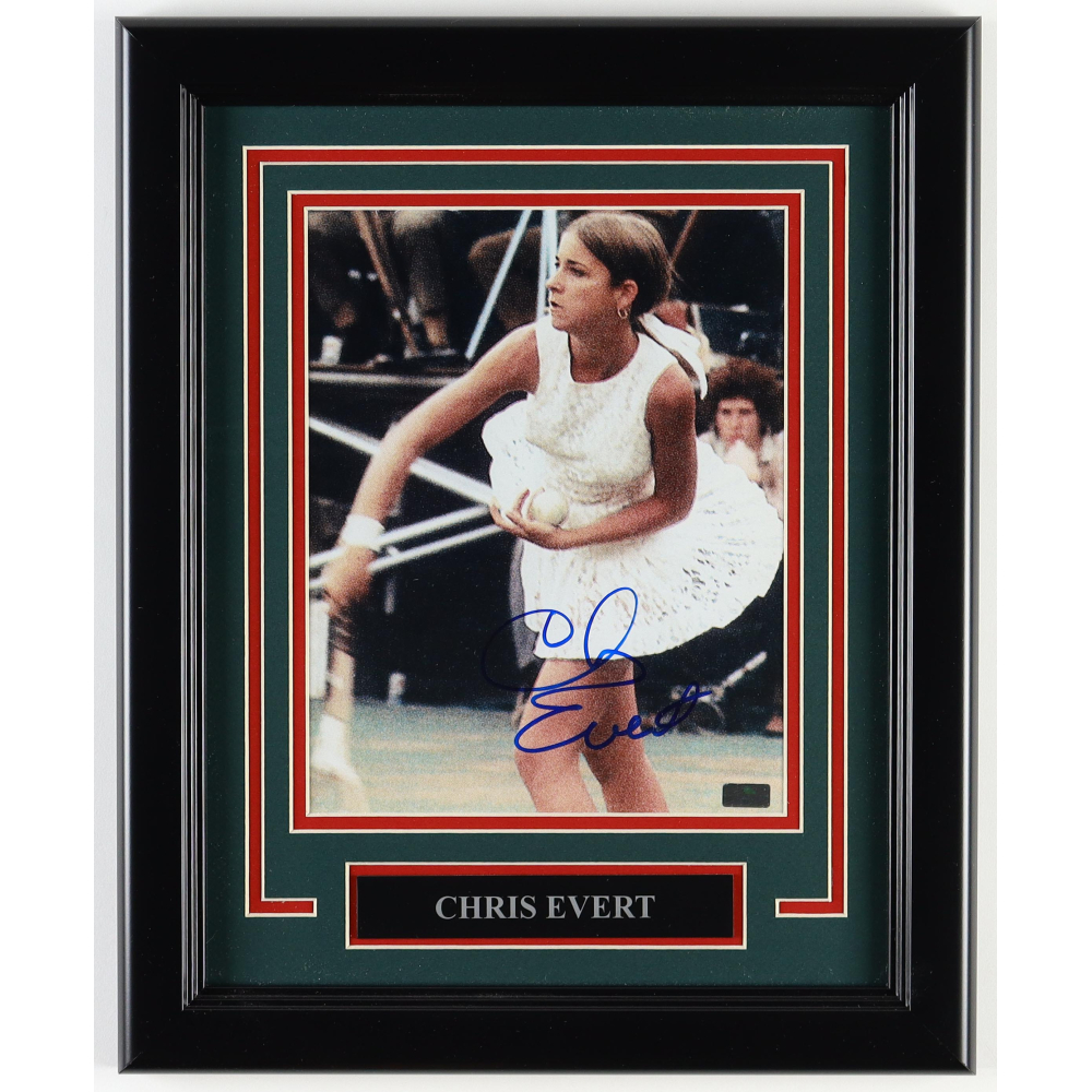 Chris Evert Signed Custom Framed Photo Display (Palm Beach) | Pristine Auction