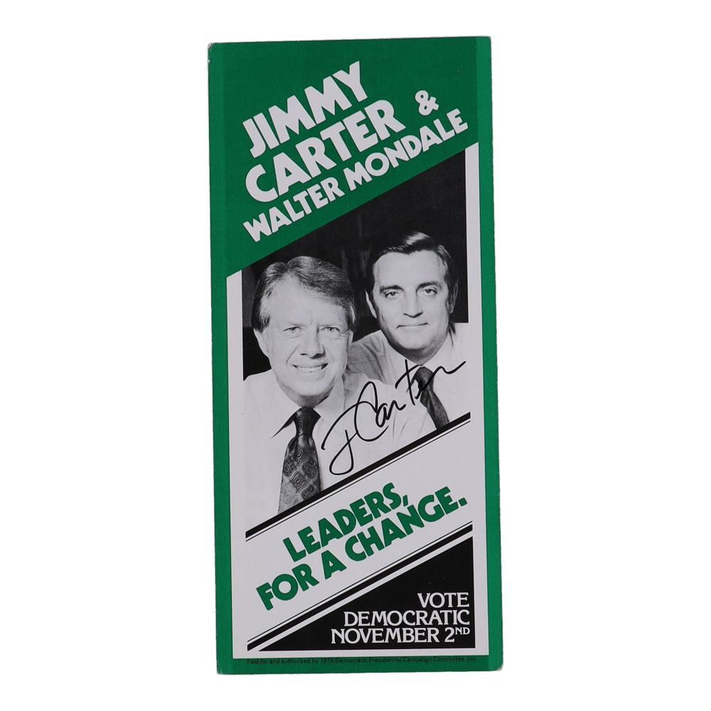 Jimmy Carter Signed Campaign Flyer (Beckett) | Pristine Auction