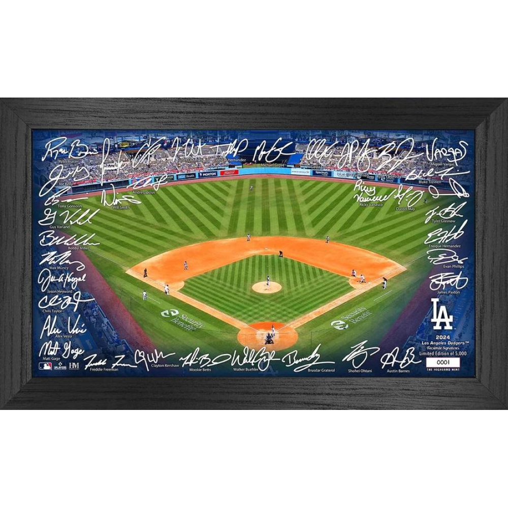 Dodgers LE 2024 "Signature Field" Custom Framed Photo | Pristine Auction