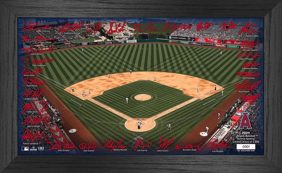 Angels LE 2024 "Signature Field" Custom Framed Photo | Pristine Auction