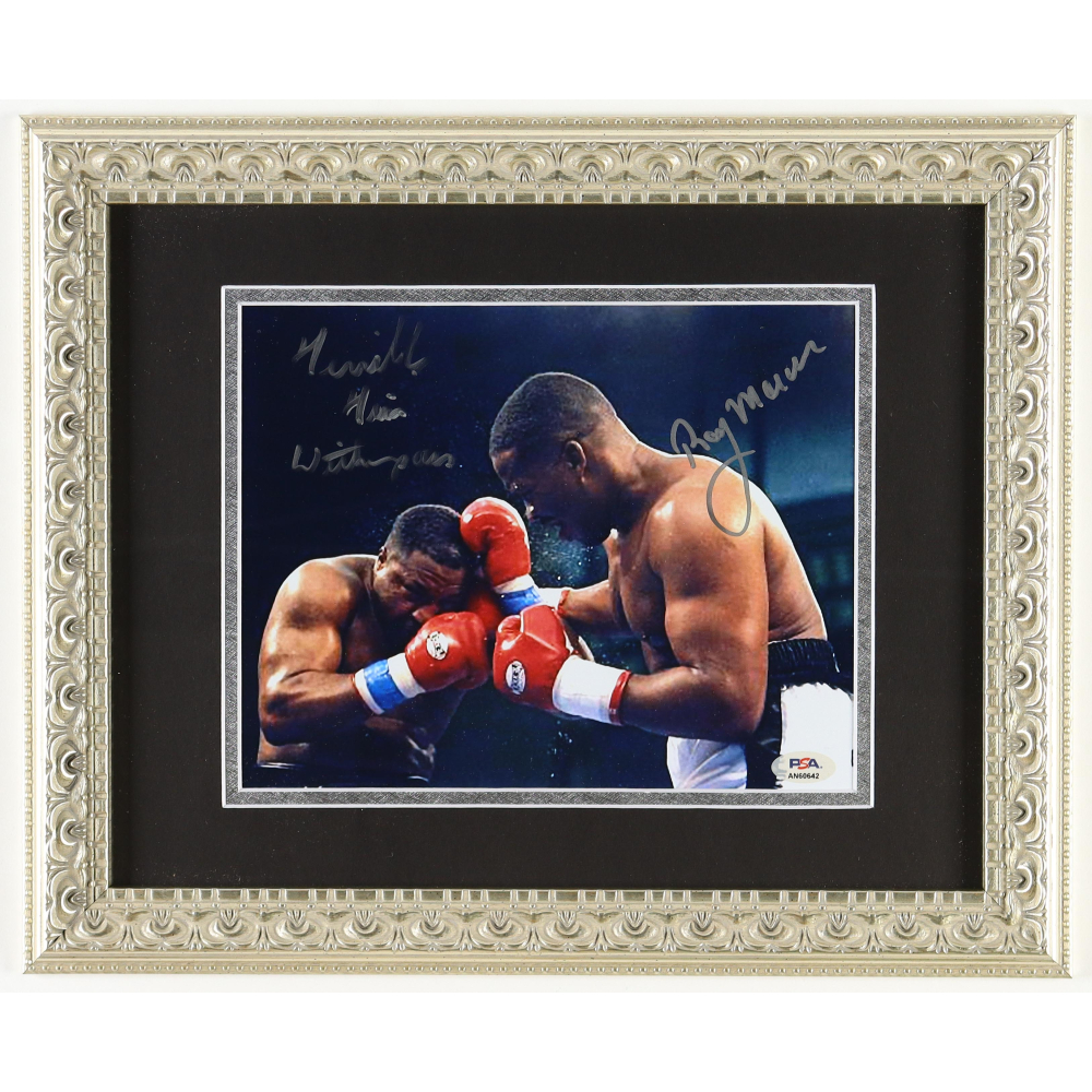 Roy Mercer & "Terrible" Tim Witherspoon Signed Custom Framed Photo ...