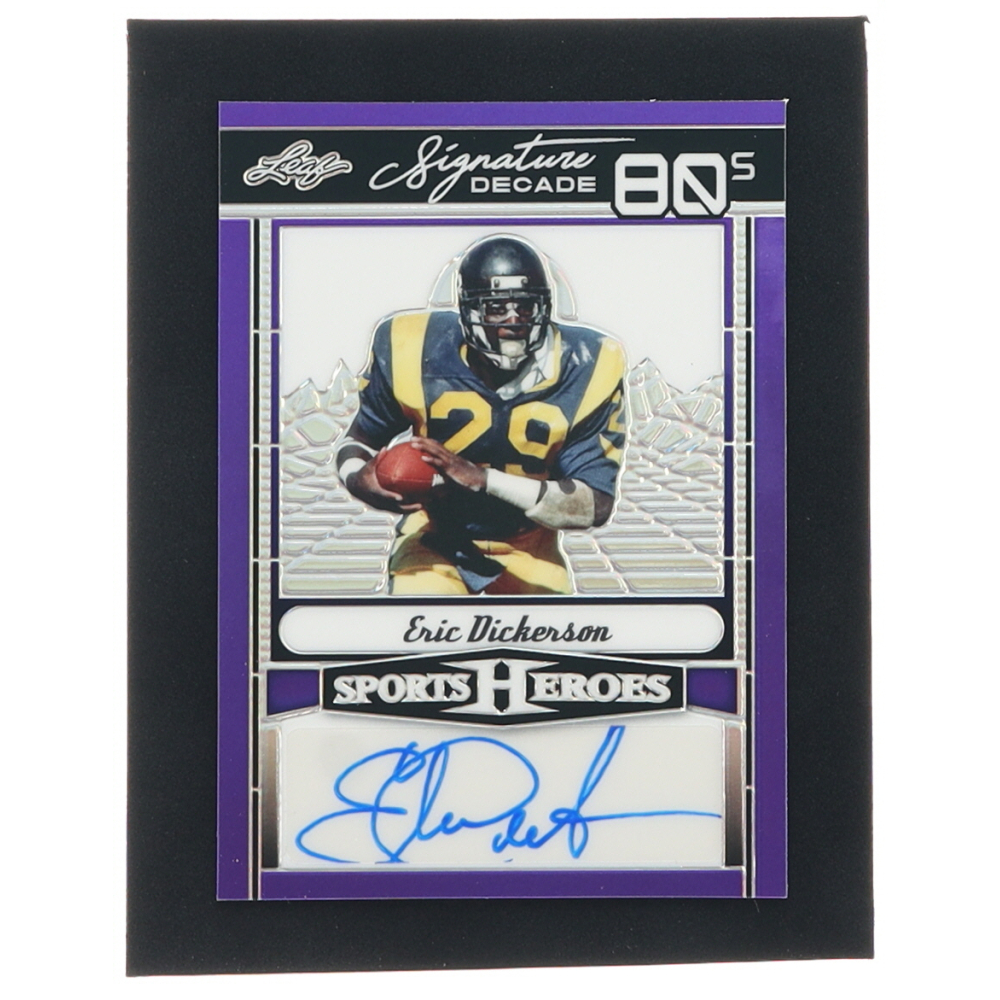 Eric Dickerson 2024 Leaf Metal Sports Heroes Signature Decade 80s ...