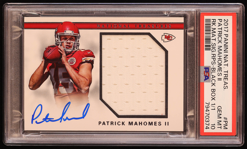 Patrick Mahomes II 2017 National Treasures Rookie Patch Autographs ...