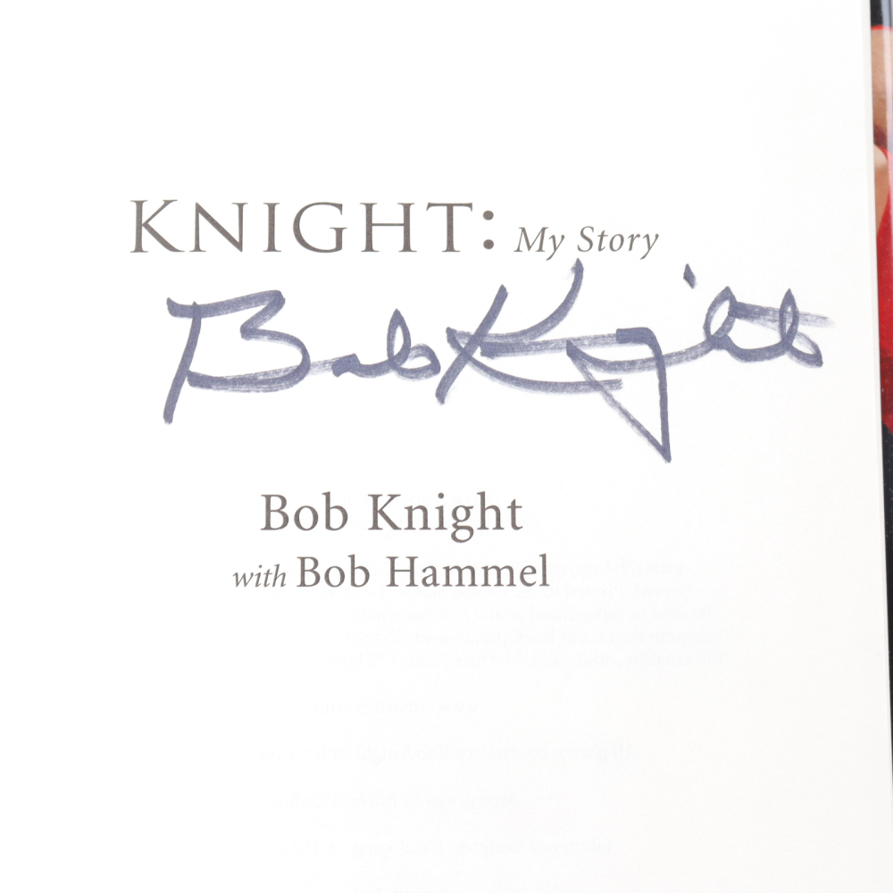 Bob Knight Signed "Knight: My Story" Hardcover Book (Beckett ...