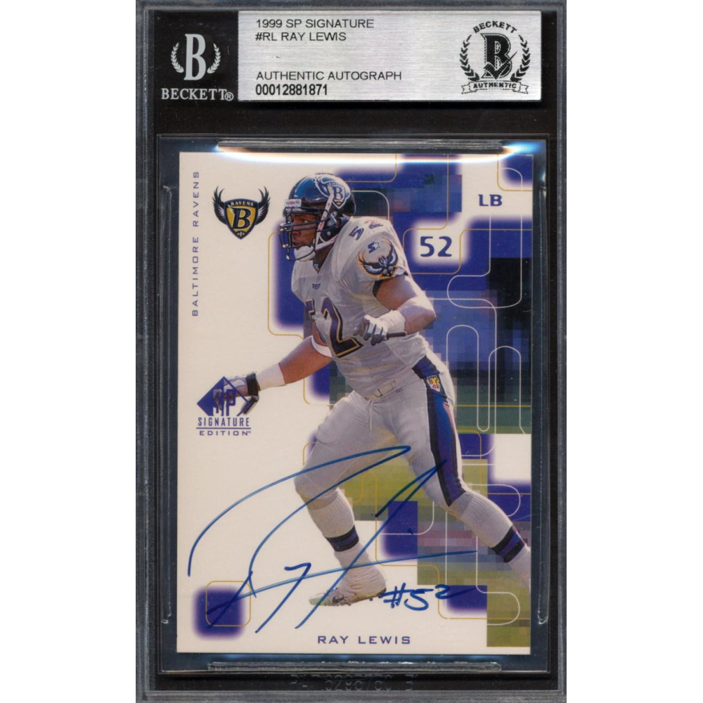 Ray Lewis 1999 SP Signature Autographs #RL (BGS) | Pristine Auction