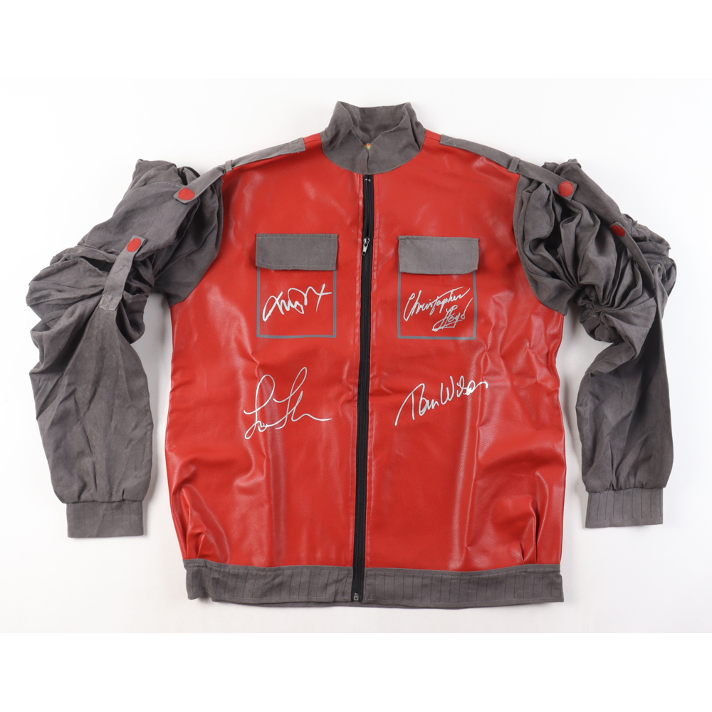 "Back To The Future" Jacket Signed By (4) with Michael J. Fox ...