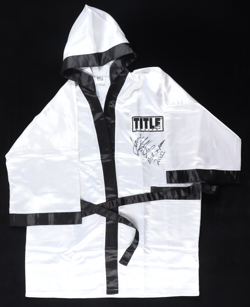 James Toney Signed Title Boxing Robe Inscribed "Hall Of Fame 2022 ...