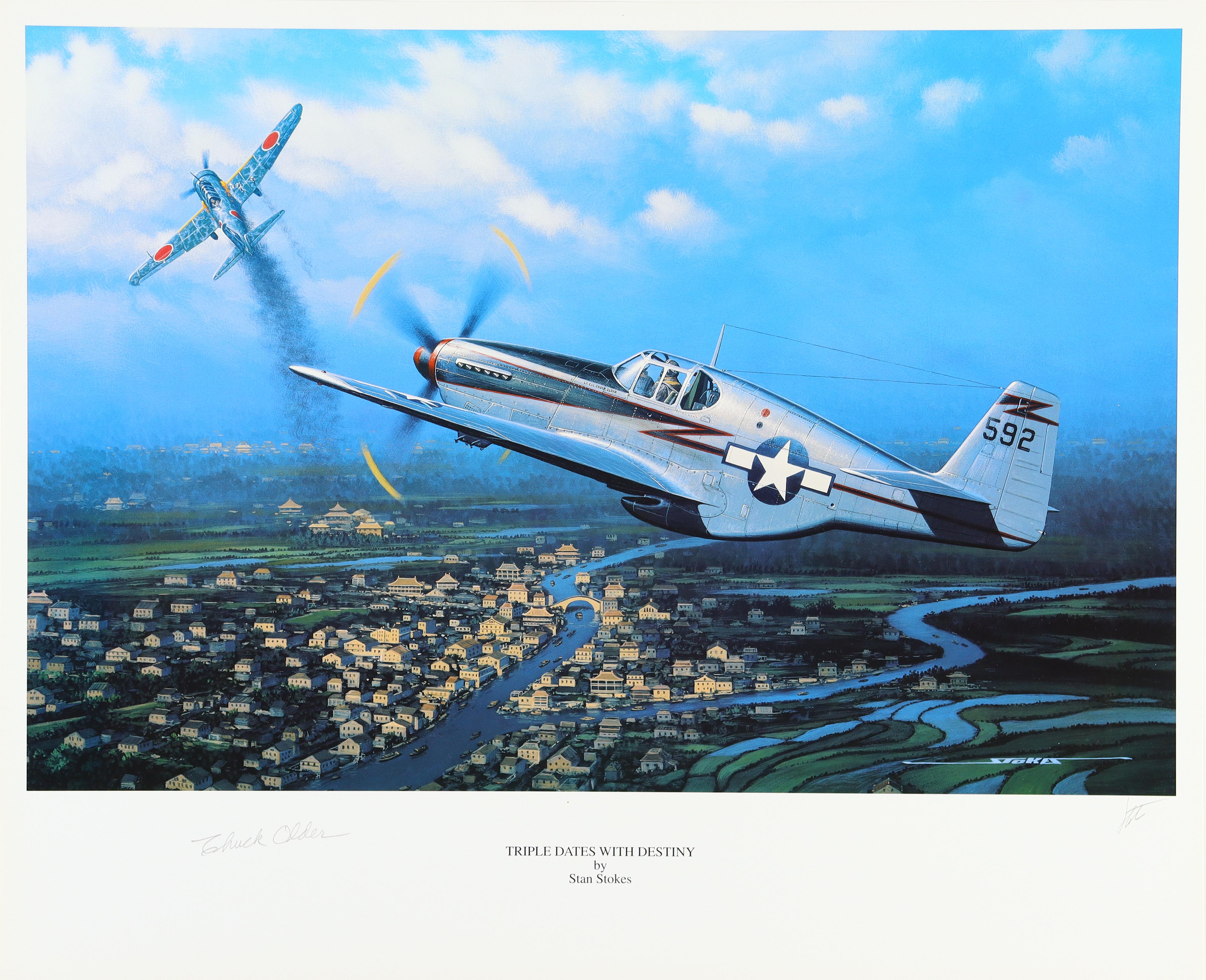 Chuck Older Signed "Triple Dates with Destiny" 18x22 Stan Stokes ...