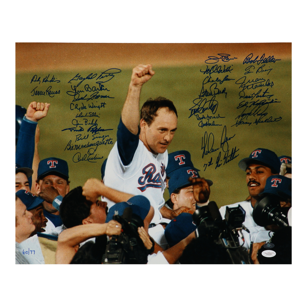 No-Hitter Pitchers LE 16x20 Photo Signed by (24) with Nolan Ryan, Bob ...