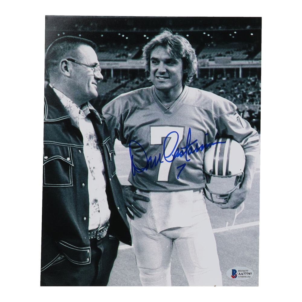 Dan Pastorini Signed Oilers 8x10 Photo (Beckett) | Pristine Auction
