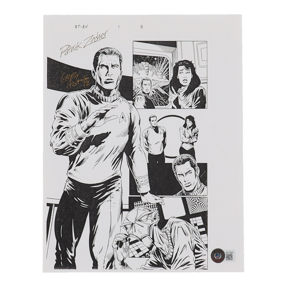 Greg Adams & Patrick Zircher Signed "Star Trek" 8x10 Art Print (Beckett ...