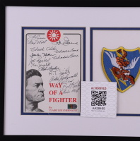 Flying Tigers Custom Framed Book Cover Display Signed By (14) With Tex ...