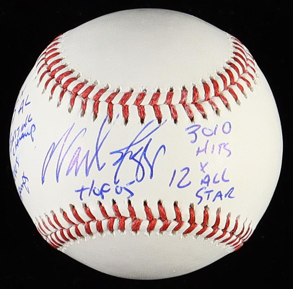 Wade Boggs Signed OML Baseball with Multiple Career Stat Inscriptions ...