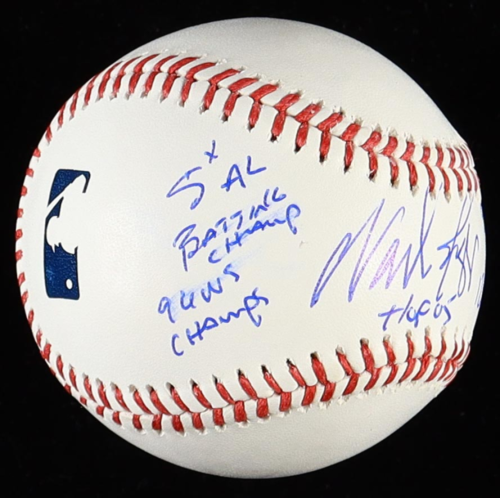 Wade Boggs Signed OML Baseball with Multiple Career Stat Inscriptions ...
