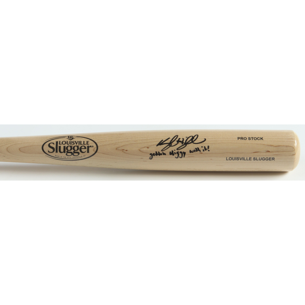 Kyle Higashioka Signed Louisville Slugger Baseball Bat Inscribed ...