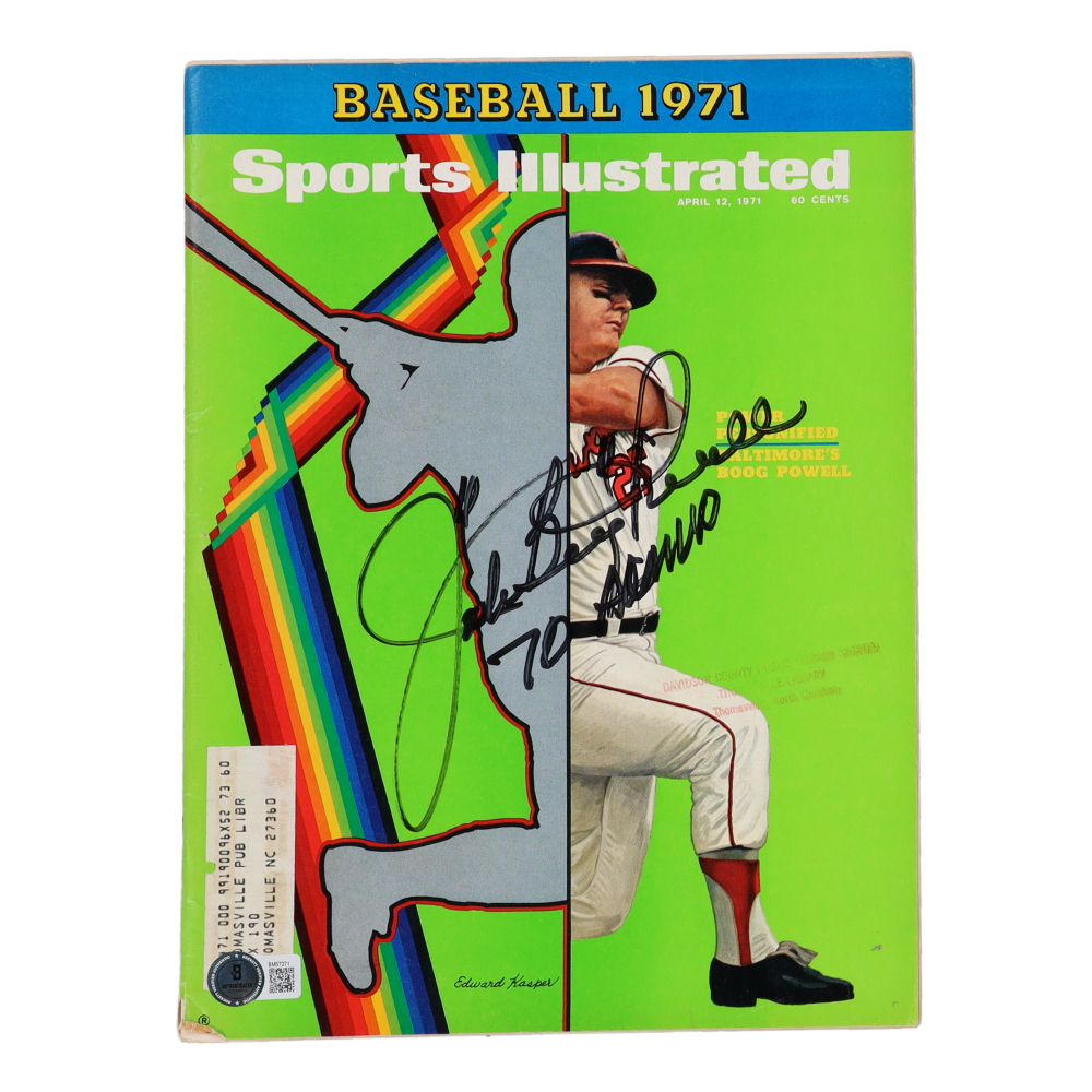 Boog Powell Signed 1971 Sports Illustrated Magazine Inscribed "70 AL MVP" (Beckett) | Pristine ...