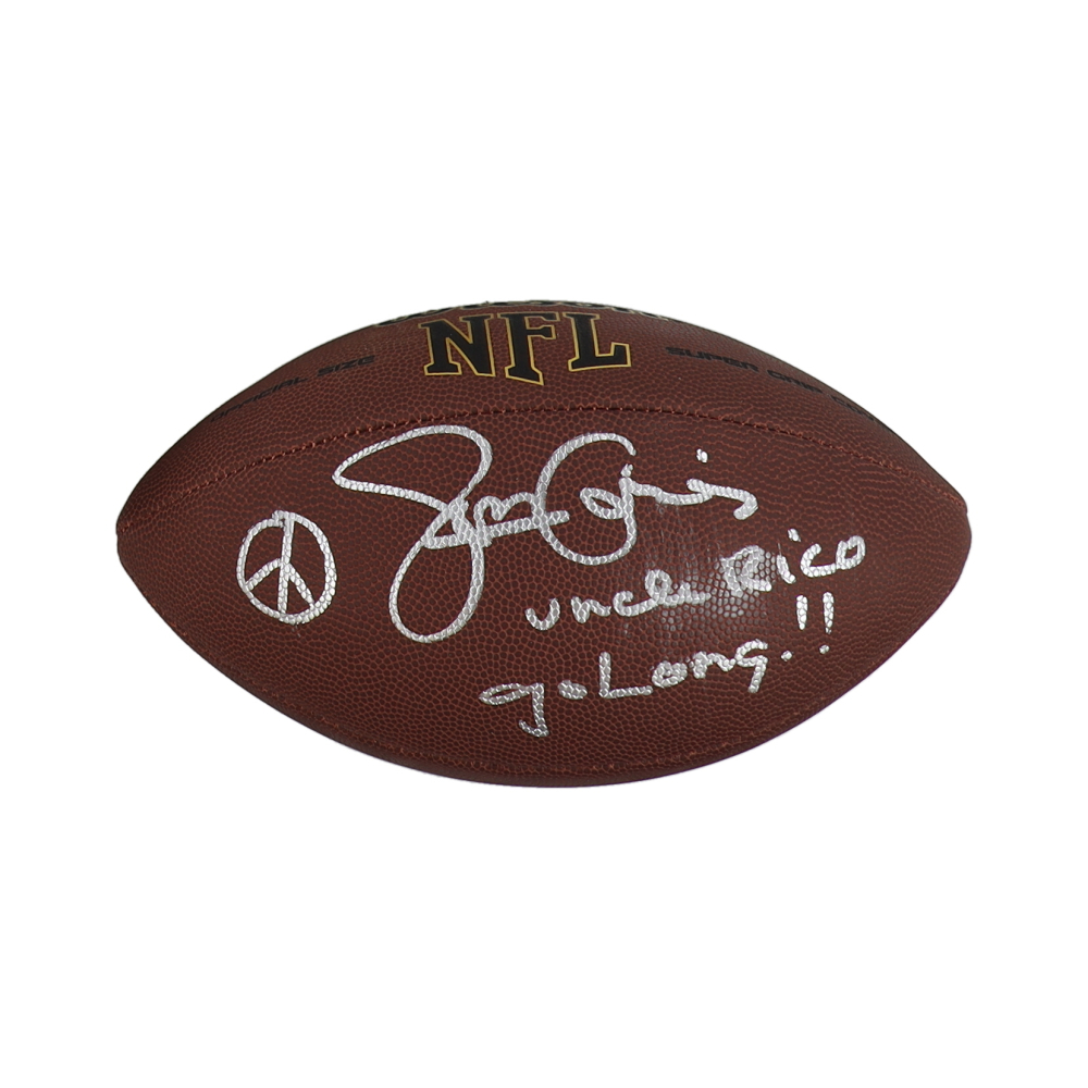 Jon Gries Signed NFL Football Inscribed "Uncle Rico, Go Long!!" With ...