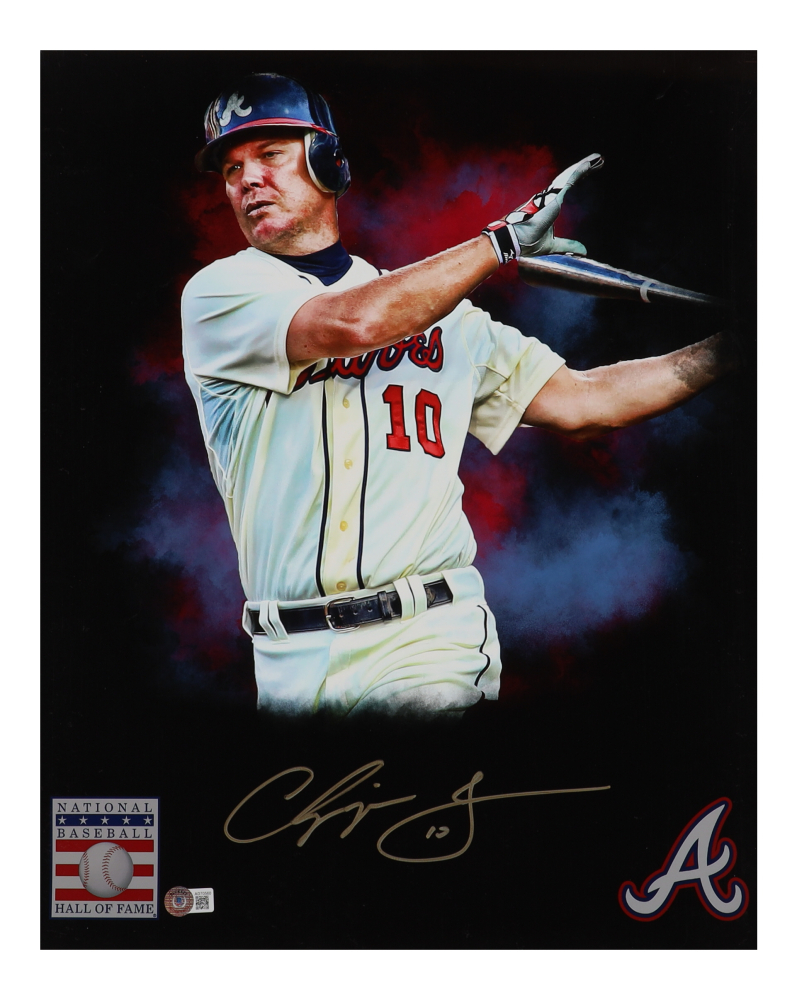 Chipper Jones Signed Braves 16x20 Photo (Beckett) | Pristine Auction