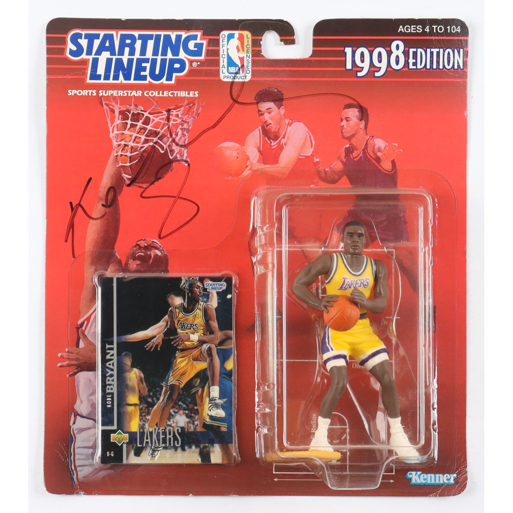 Kobe Bryant Signed 1998 Starting Lineup Action Figure with Trading Card ...
