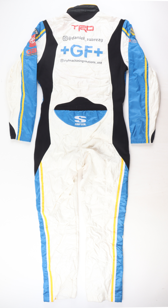 Daniel Suárez Signed & Inscribed Race Worn Fire Suit from 2020 Kansas ...