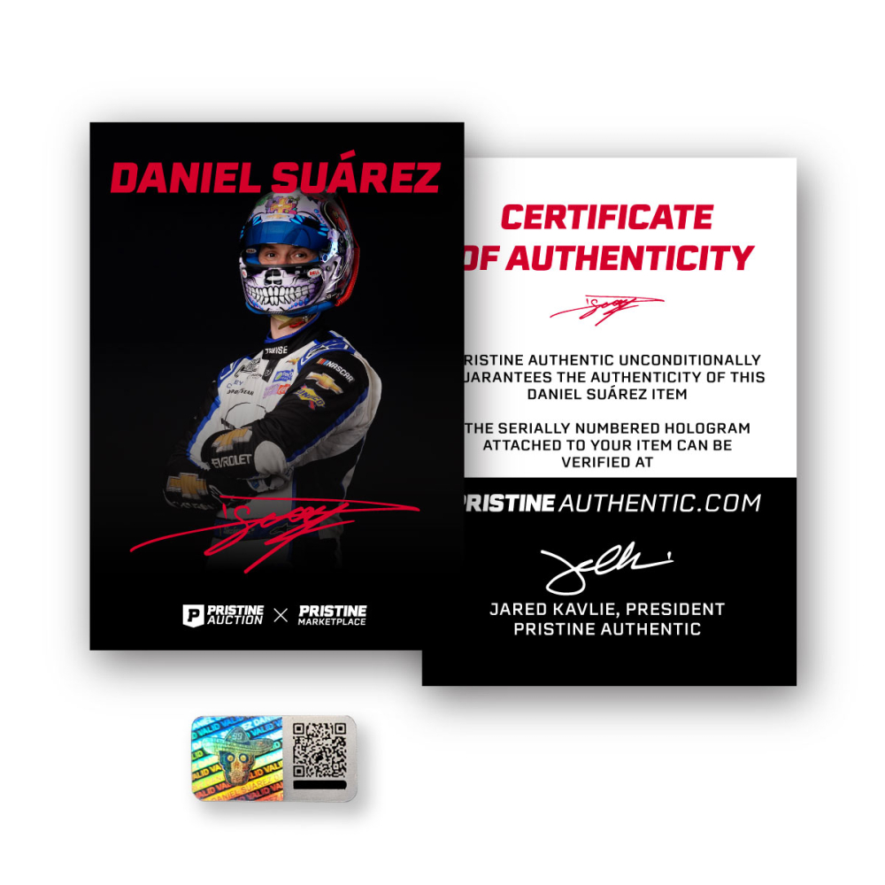 Daniel Suárez Signed & Inscribed Race Worn Fire Suit from 2020 Kansas ...