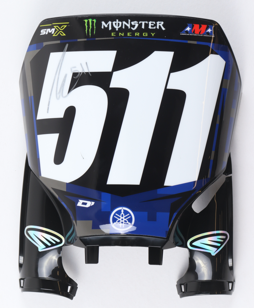 Nick Romano Signed Race Issued #511 Bike Front Number Plate | Military ...