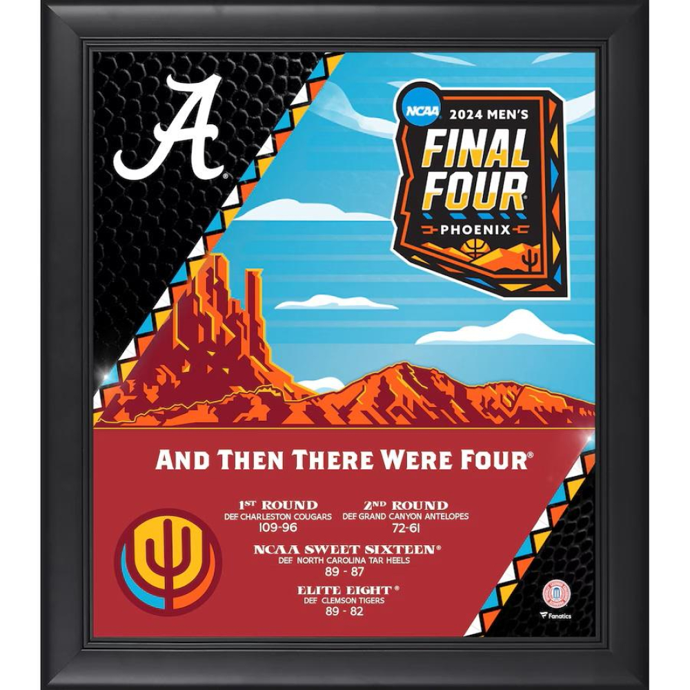Alabama Crimson Tide Men's 2024 Final Four Custom Framed Photo ...