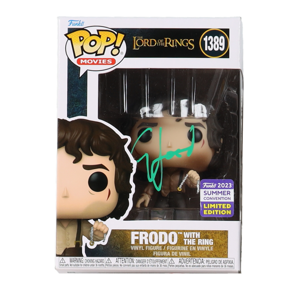 Elijah Wood Signed "Lord of the Rings" #1389 Frodo with the Ring Funko ...