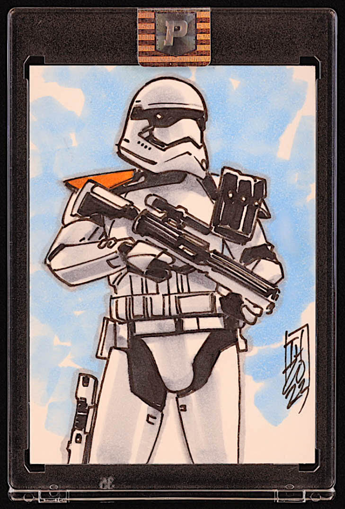 First Order Stormtrooper | Star Wars | Original Art Sketch Card by Tom ...