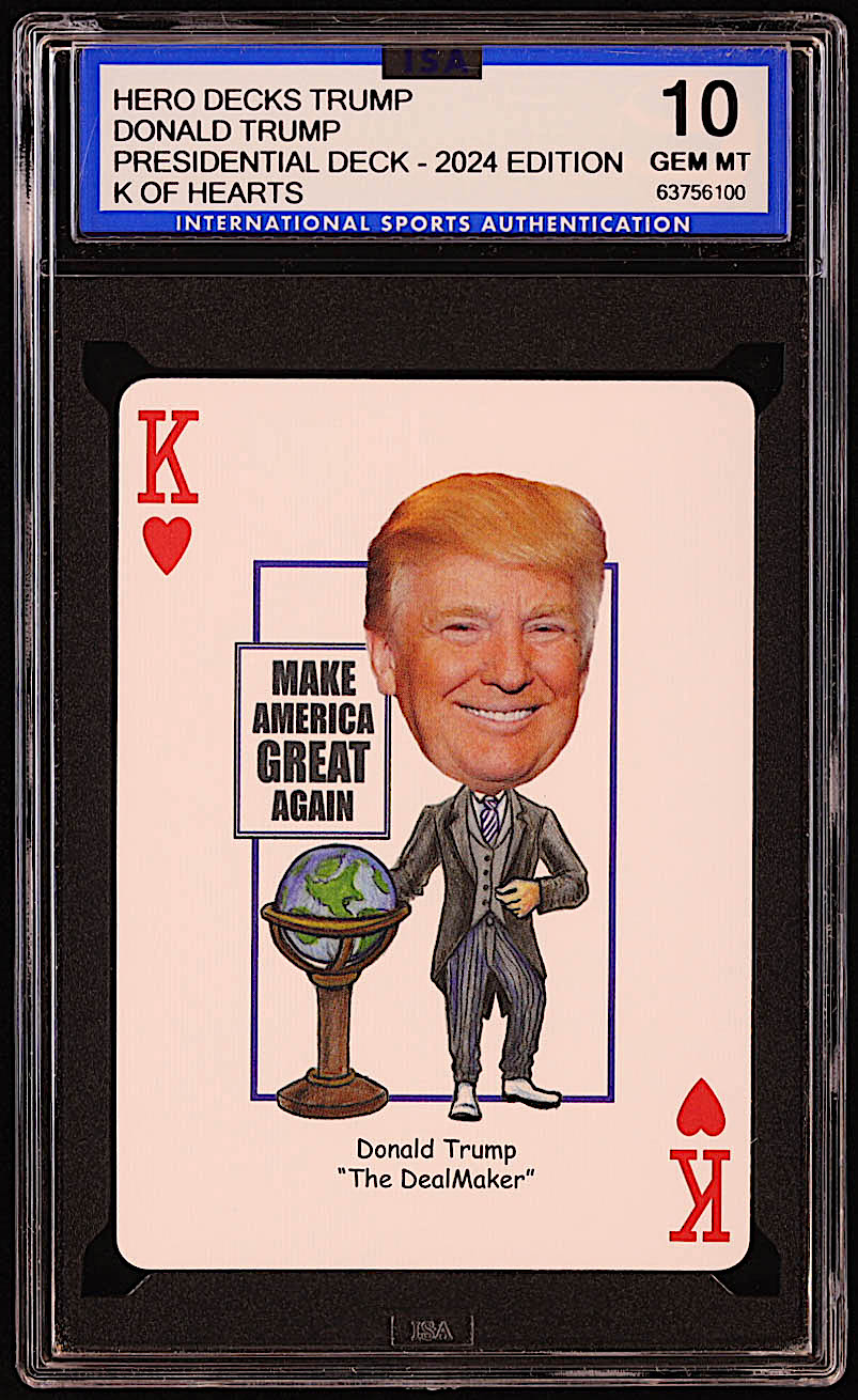 Donald Trump 2024 Hero Decks Presidential Edition Playing Card (ISA 10 ...