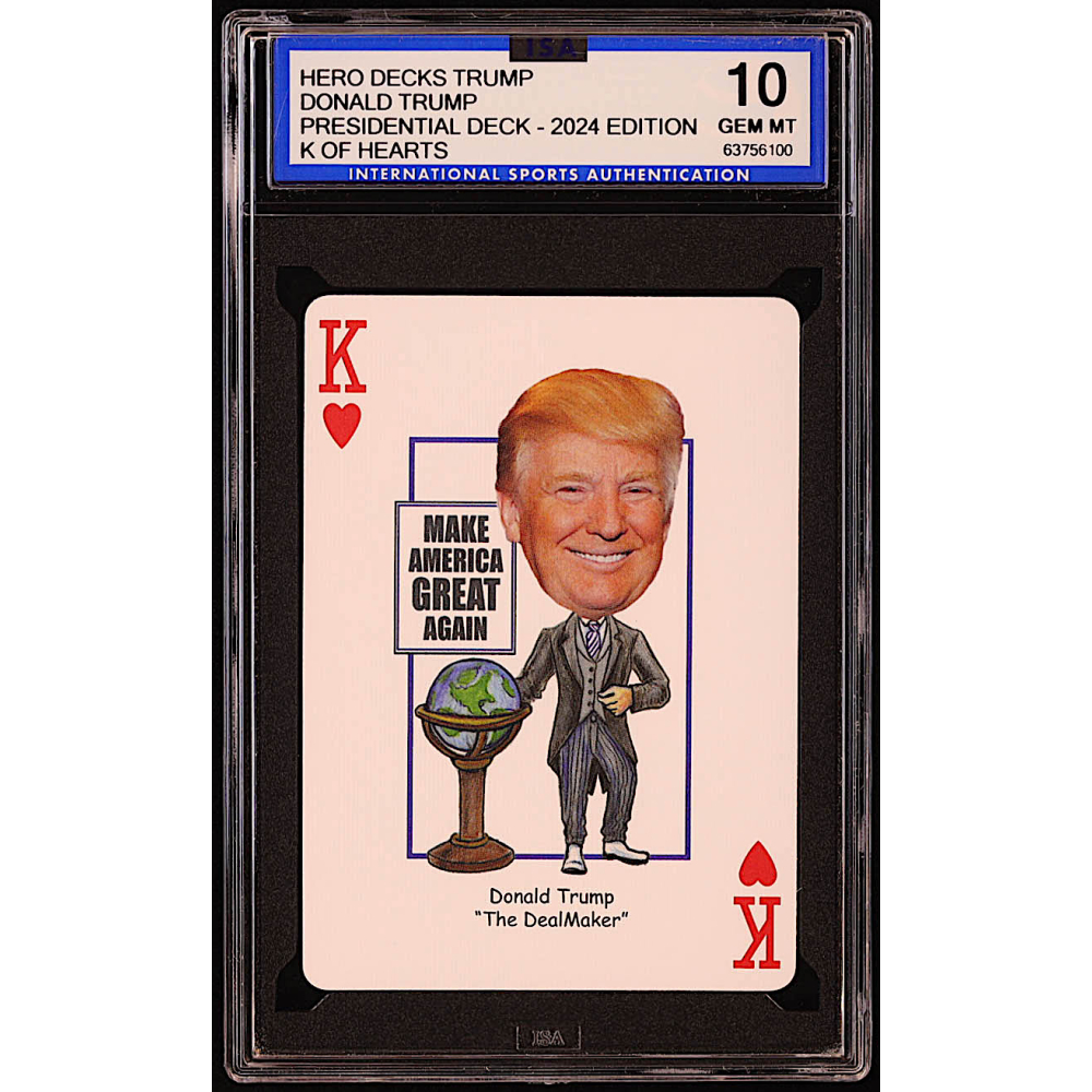 Donald Trump 2024 Hero Decks Presidential Edition Playing Card (ISA 10 ...