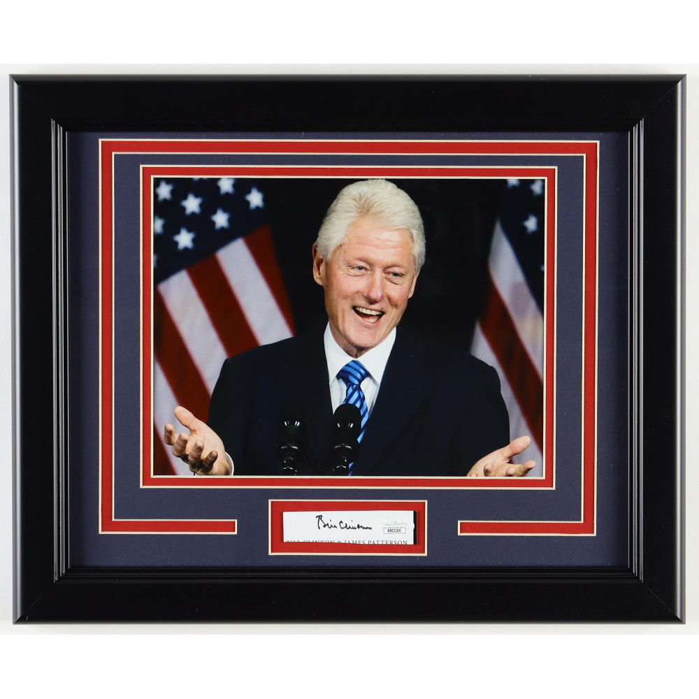 Bill Clinton Signed Custom Framed Cut Display (JSA) | Pristine Auction