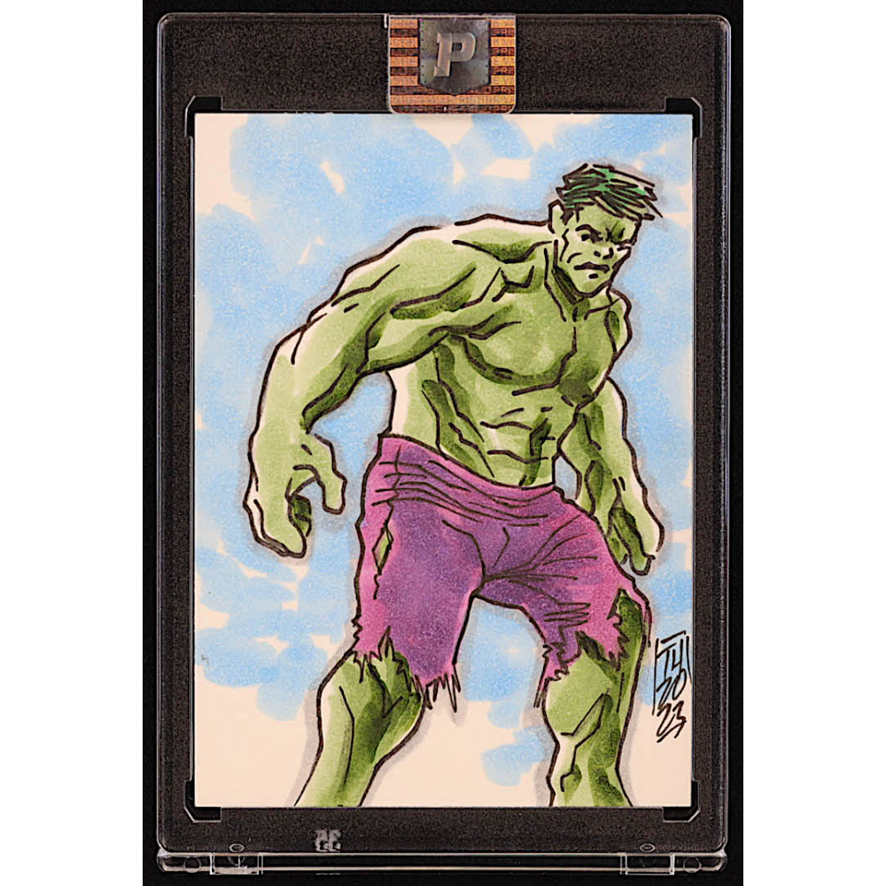 Hulk | Mark Ruffalo | Avengers | Marvel | Original Art Sketch Card by ...