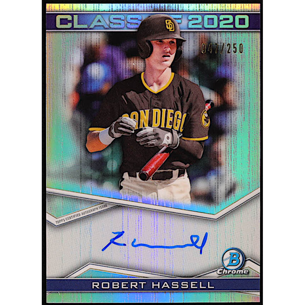 Robert Hassell 2020 Bowman Chrome Draft Class of '20 Autographs #C20ARH ...