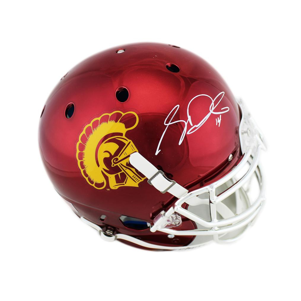 Sam Darnold Signed USC Trojans Full-Size Authentic On-Field Helmet ...