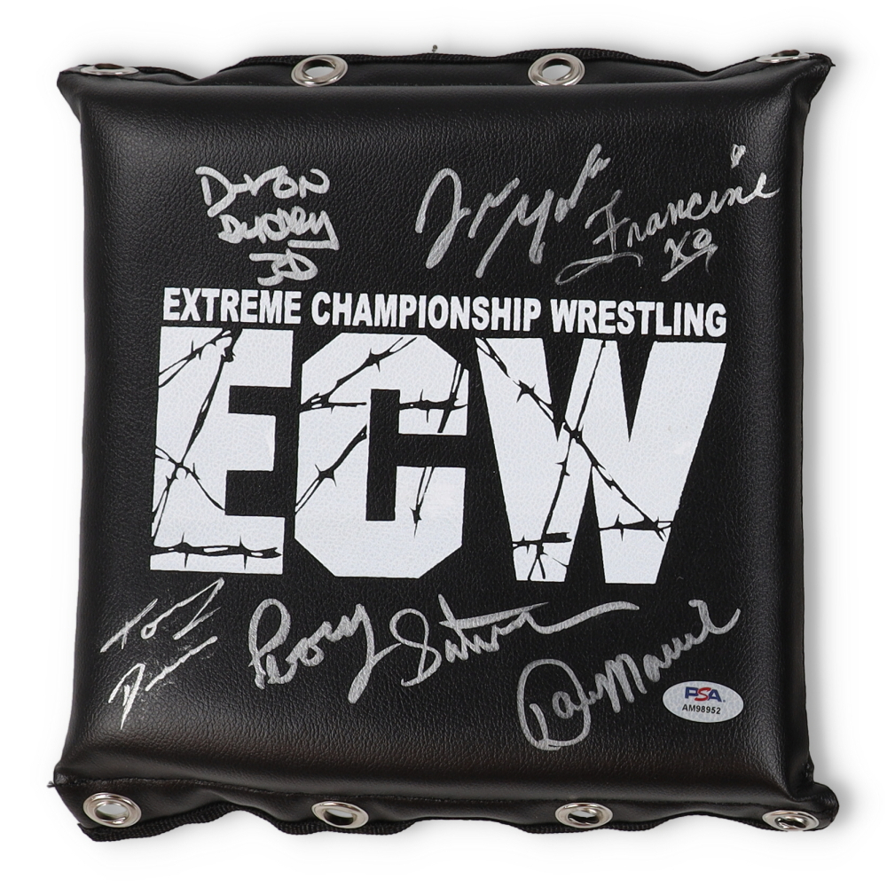 ECW Turnbuckle Pad Signed by (6) with Devon Dudley, Francine, Tommy ...