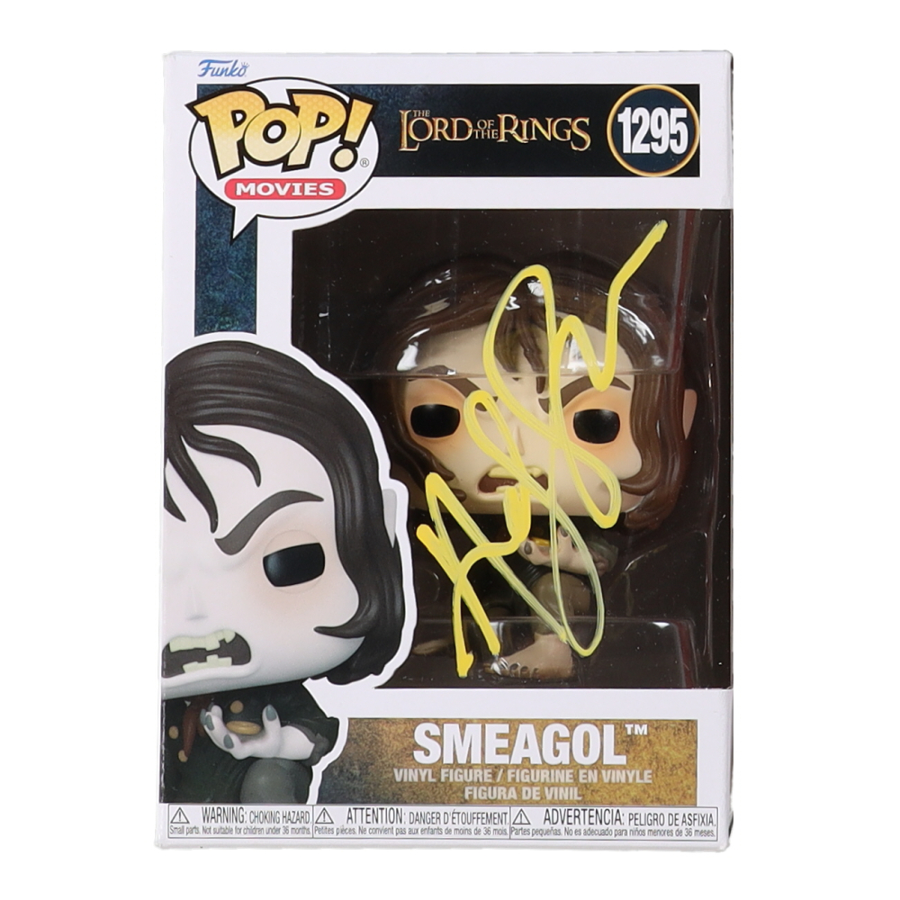 Andy Serkis Signed "The Lord of the Rings" #1295 Smeagol Funko Pop ...