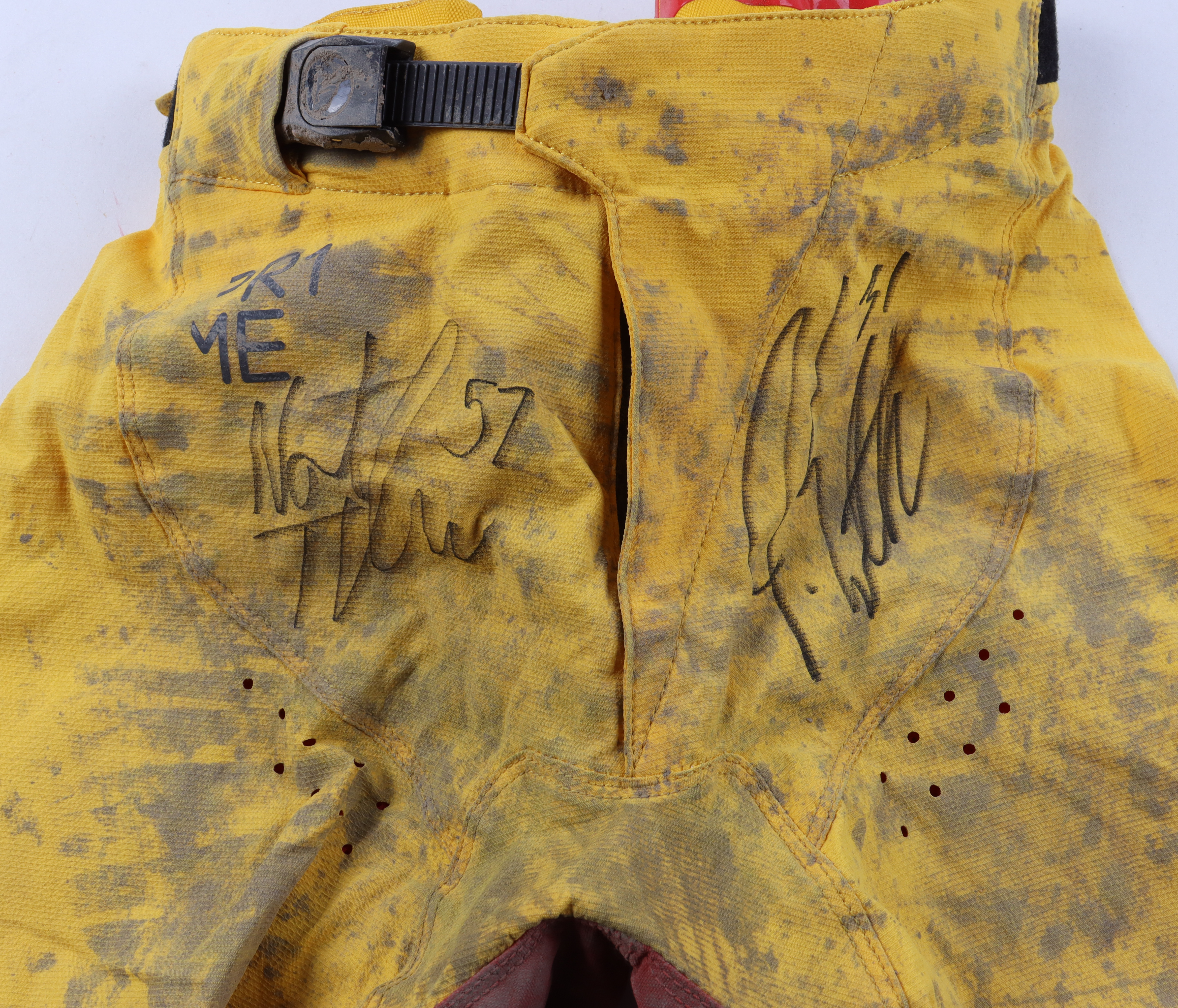 Jordan Smith & Nate Thrasher Signed Race Used Pants | Star Racing ...