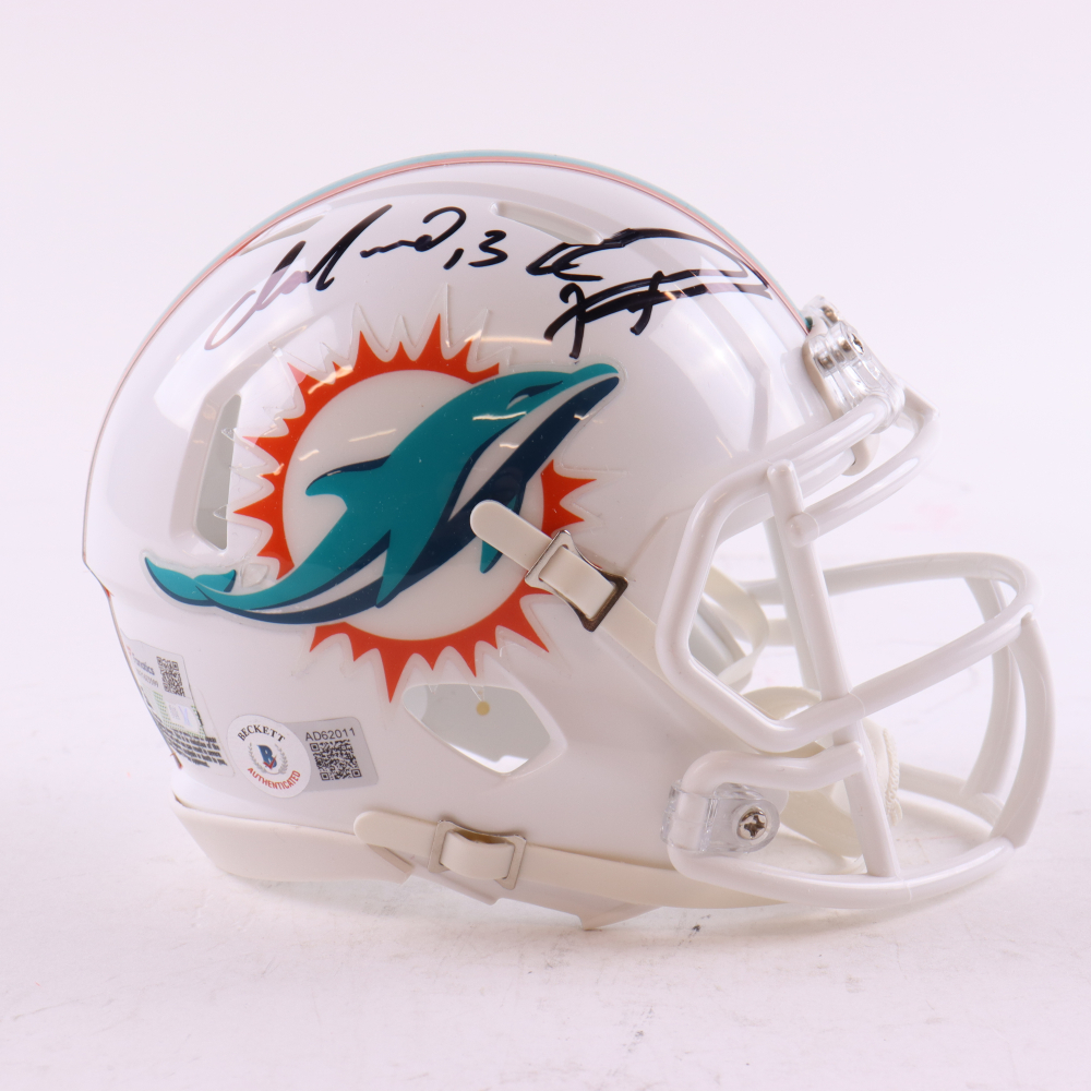 Dan Marino & Tua Tagovailoa Signed Dolphins Mini Speed Helmet (Fanatics ...