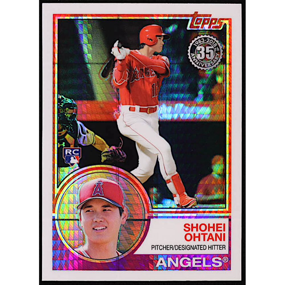 Shohei Ohtani 2018 Topps '83 Topps Silver Pack Chrome #145 RC ...