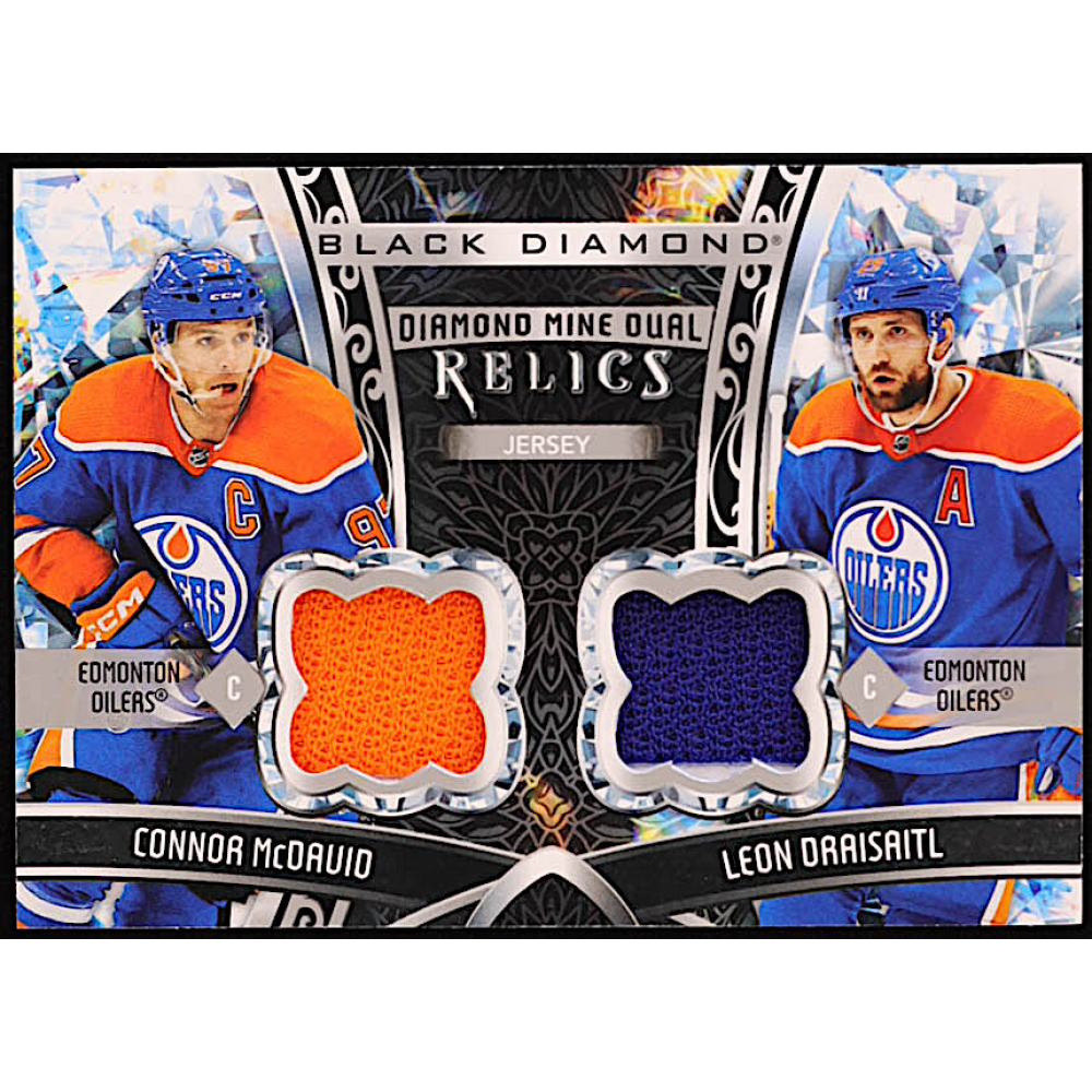 Connor McDavid / Leon Draisaitl 2022-23 Black Diamond Diamond Mine Dual ...