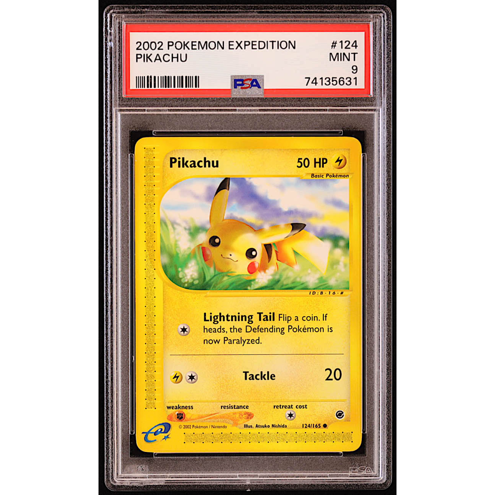 Pikachu Pokemon 2002 Expedition #124 (PSA 9) | Pristine Auction